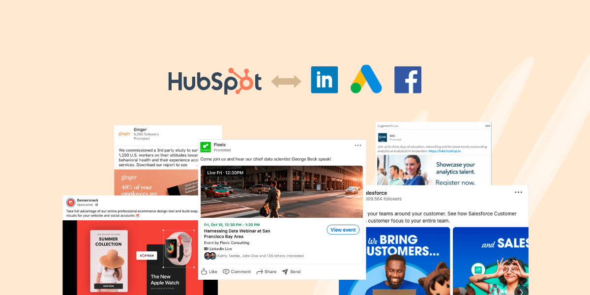 Intégrations Hubspot - Ads : optimisez vos campagnes publicitaires.